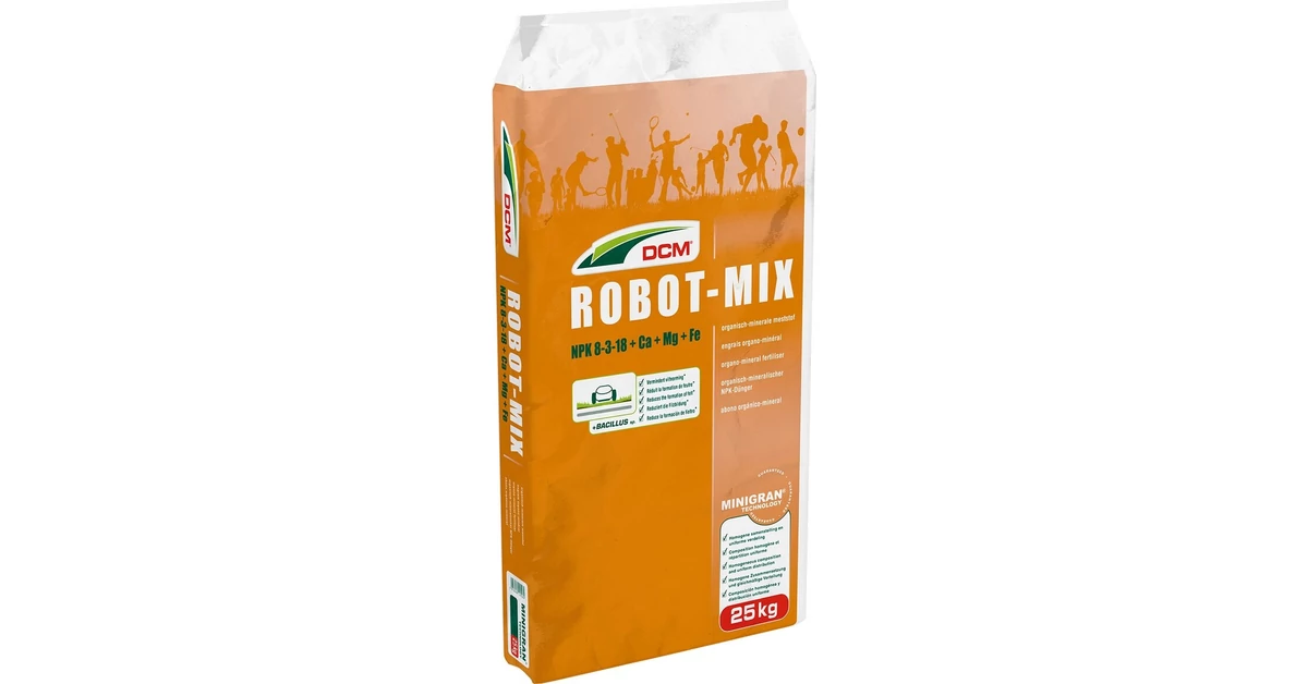 DCM Robot-mix gyeptrágya 25 kg