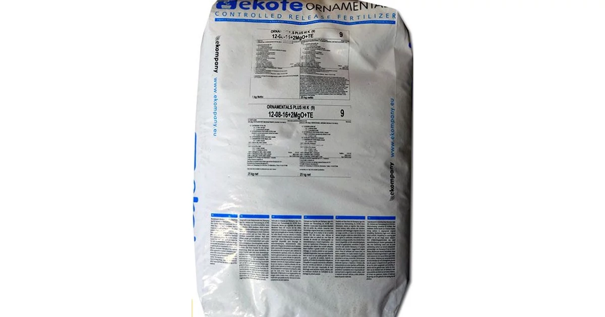 Ekote Ornamentals P. Hi K 9 hó 12-8-16+2Mg+M.e. 25 kg